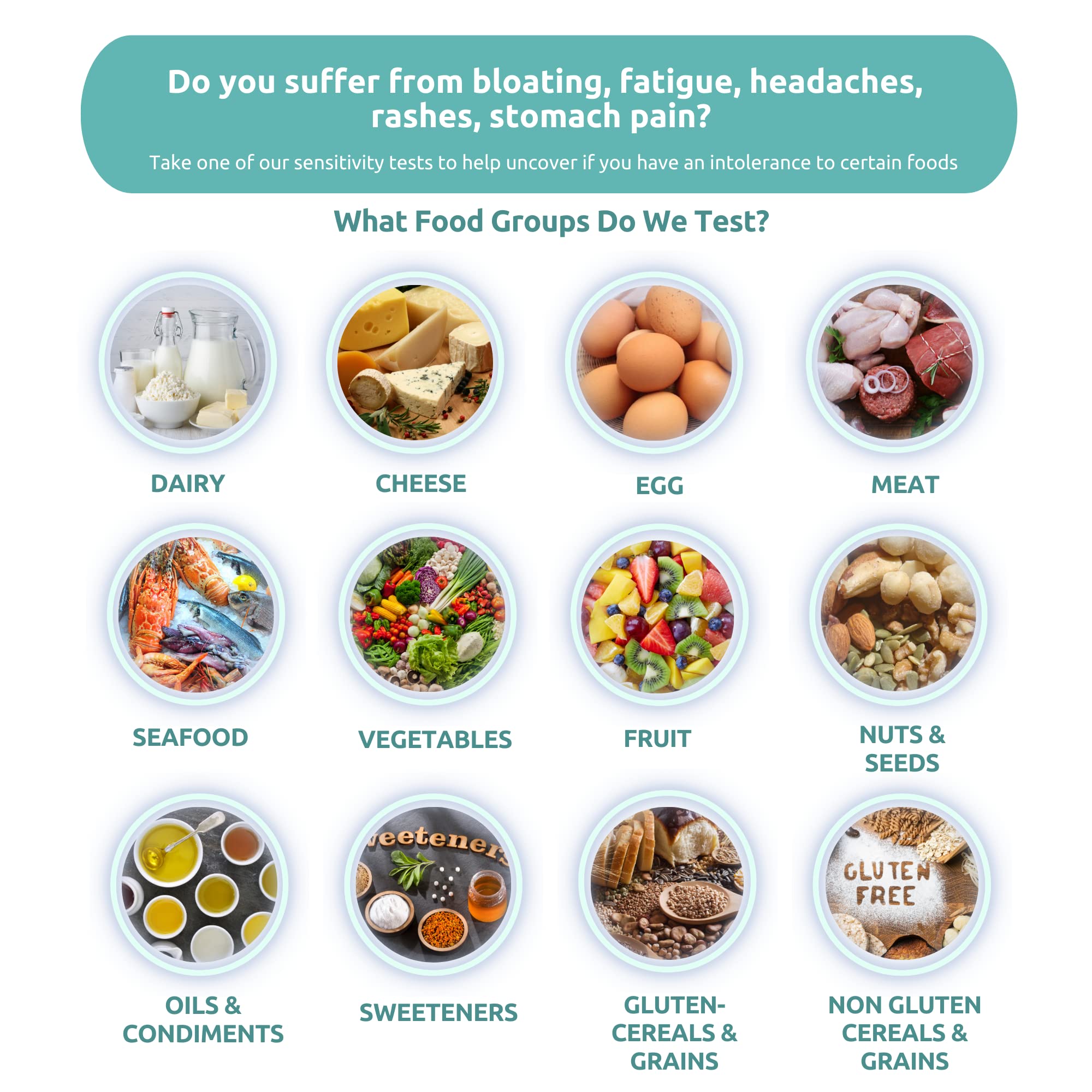Basic Food Sensitivity Test by SSC, 400+ Items Tested | Hair Strand Food Intolerance Test Kit| Food & Drink Sensitivities, Intolerance Testing Kit for Adults