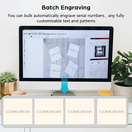 Comgrow 8MP Lightburn Camera Module with Laser Enclosure 750 * 700 * 900mm for Laser Engraver,Easy to Locate Materials,Batch Engraving,Trace Simple Images,Insulates Against Smoke and Odors