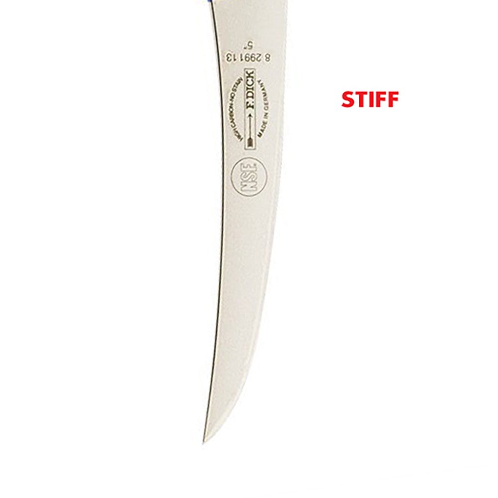 UltraSource 449145 F. Dick Boning Knife, 6" Curved/Stiff Blade - Mastergrip Series Orange