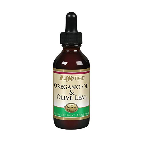 Lifetime Organic Oregano Oil and Olive Leaf Drops | Healthy Immune System Support | Made in The USA | 2 FL oz | 59 Servings