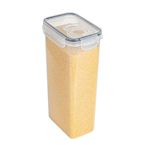 HWZQDJ Single Airtight Clear Storage Containers, Vacuum Storage Airtight Jars With Lids, Home Storage Jars for Cereal Sugar, Kitchen Pantry Stackable Storage Organizer, Optional 1 Sizes