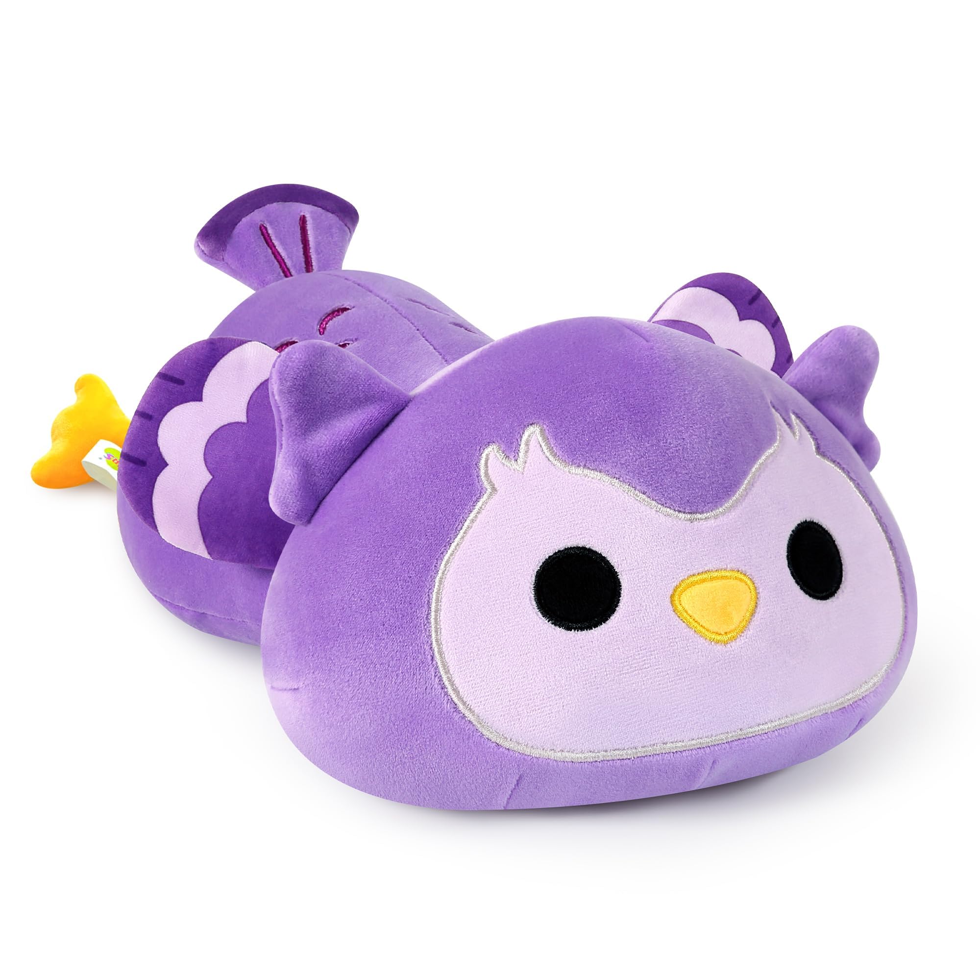 Onsoyours Cute Owl Plushie, Soft Stuffed Owl Squishy Plush Animal Toy Pillow for Kids (Purple Owl, 12")