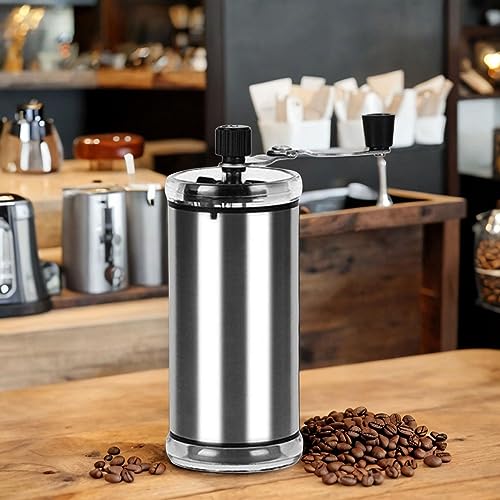 Bothyi Manual Coffee Grinder Ceramics Burr Coffee Lover Gift Adjustable Coarseness Handheld Portable Hand Coffee Mill for Kitchen Camping Espresso