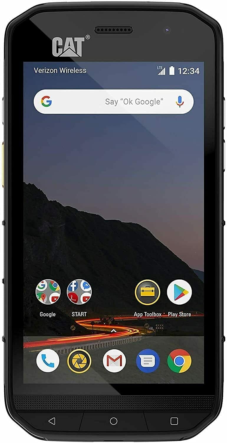 CAT PHONES S48c Unlocked Rugged Waterproof Smartphone 64GB - Black (Renewed)