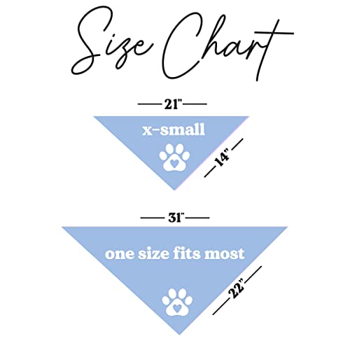 It's Twins Baby Announcement Dog Bandana (Baby Blue, OS 731)