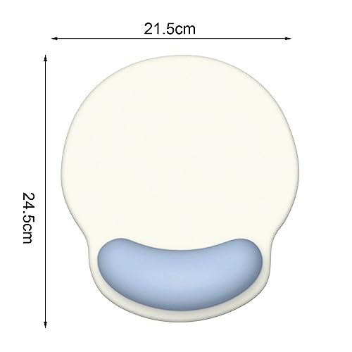 Computer Mouse Pad Ergonomic Mouse Wrist Rest Non-Slip Silicone Laptop Gaming Mouse Pad with Gel Wrist Support Computer Accessories,9.65" X 8.46" Green