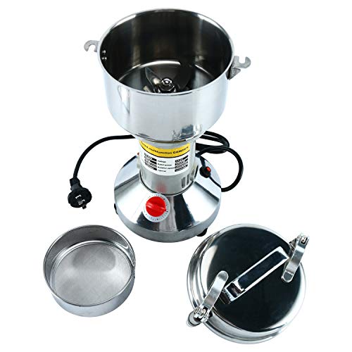 YaeTek 110V Electric 500g Grain Grinder Machine High Speed Mill 1600W Corn Herb Spice Powder Machine