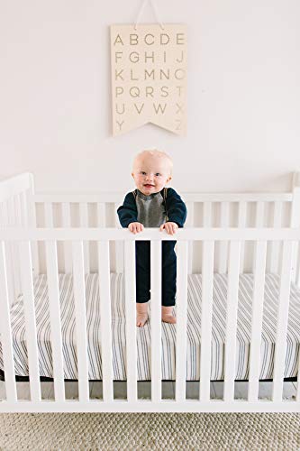 Premium Fitted Knit Crib Sheet/Toddler Sheet "Midtown" by Copper Pearl