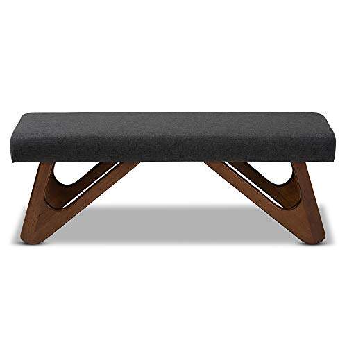 Baxton Studio Benches & Banquettes, One Size, Dark Grey