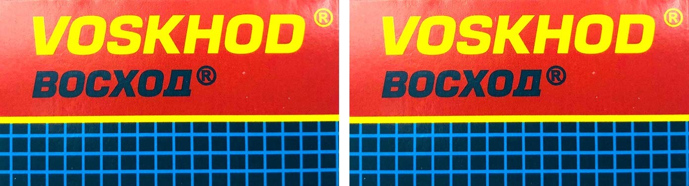 Voskhod Double Edge Safety Razor Blades, 10 blades (5x2)