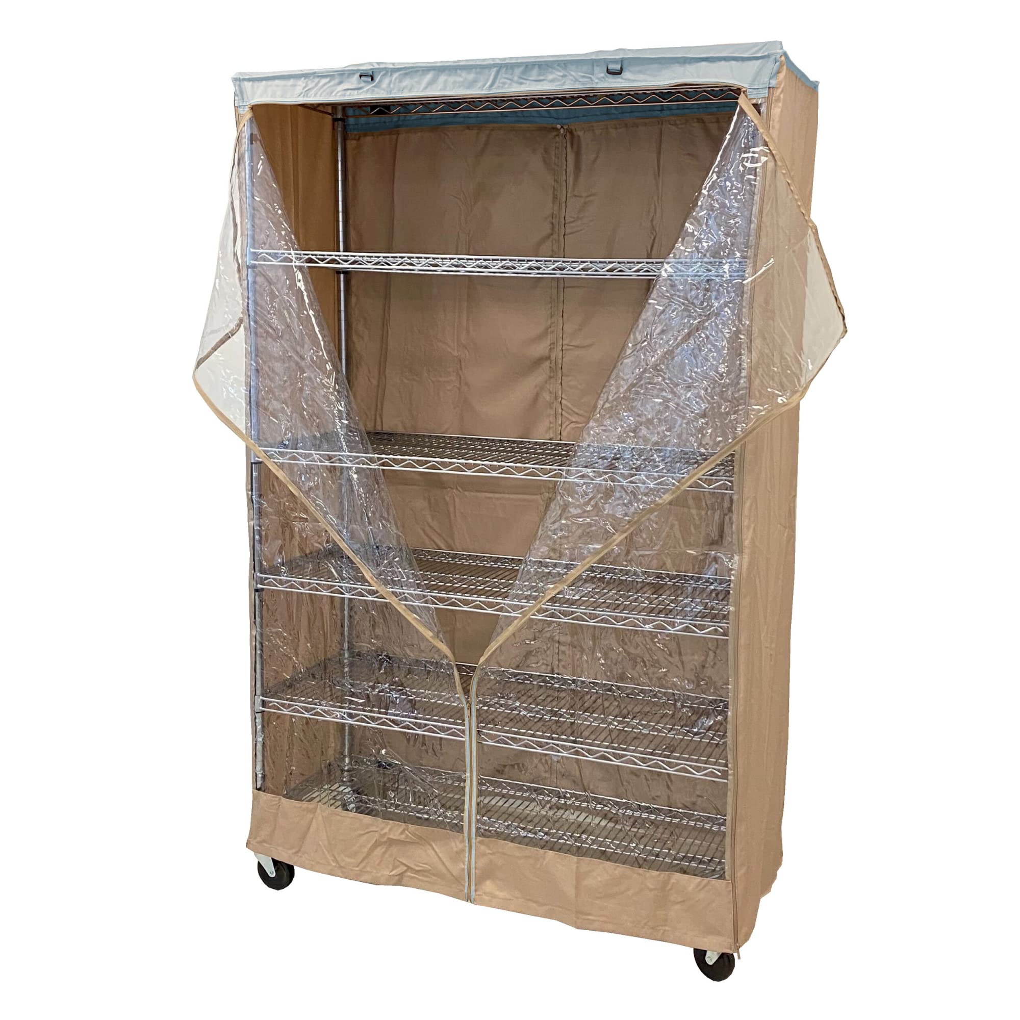 Formosa Covers | Durable & Stylish Metal Wire Shelving Cover for Garages, Kitchens, Offices and More (36" W x 24" D x 72" H)