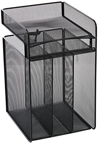 Safco Products 3241BL Onyx Mesh Vertical Hanging Desk Storage, Black