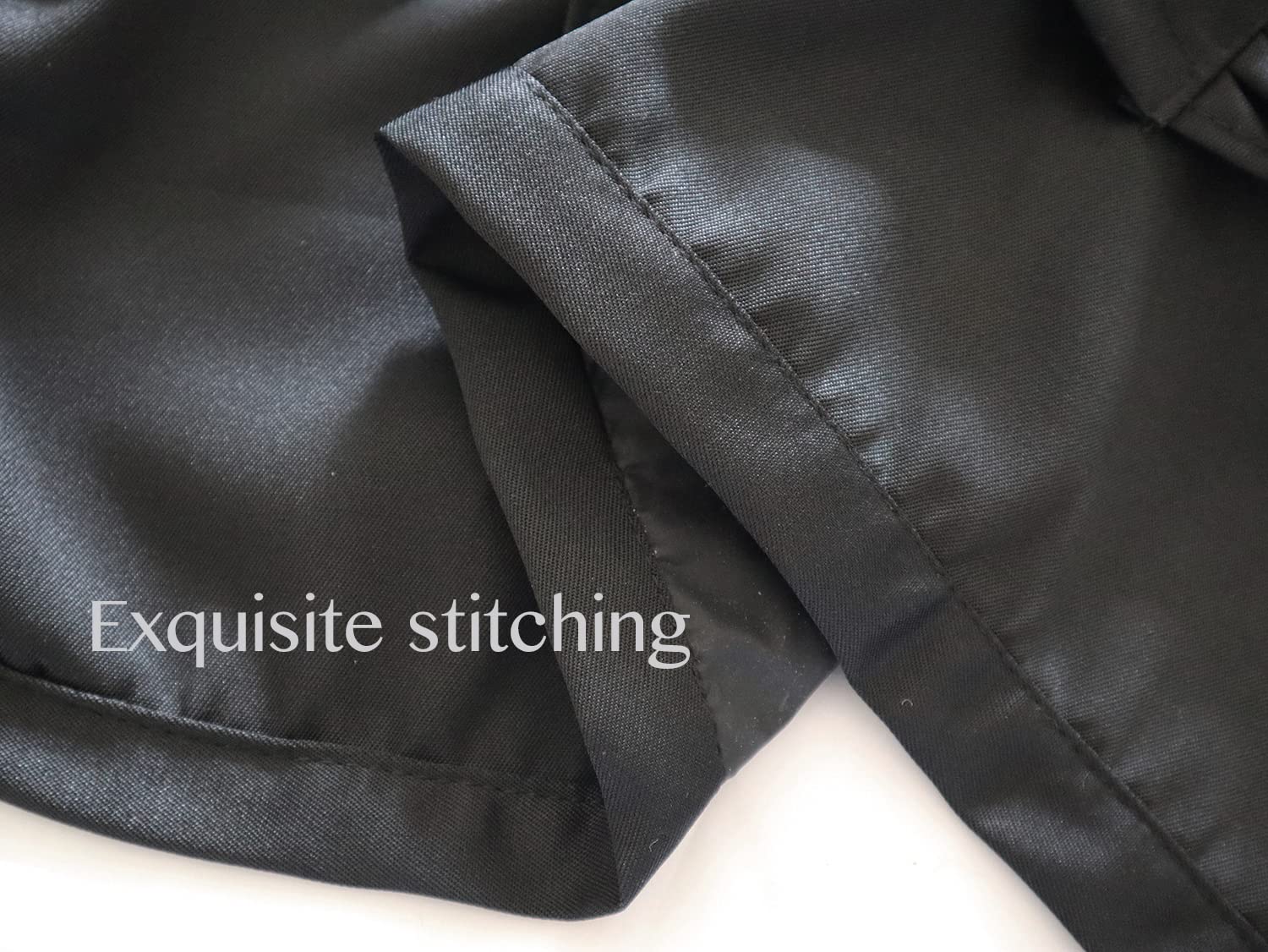 Black Waist Apron Vintage Ruffle Half Apron 1950s Retro Cute Apron for Women with Pocket