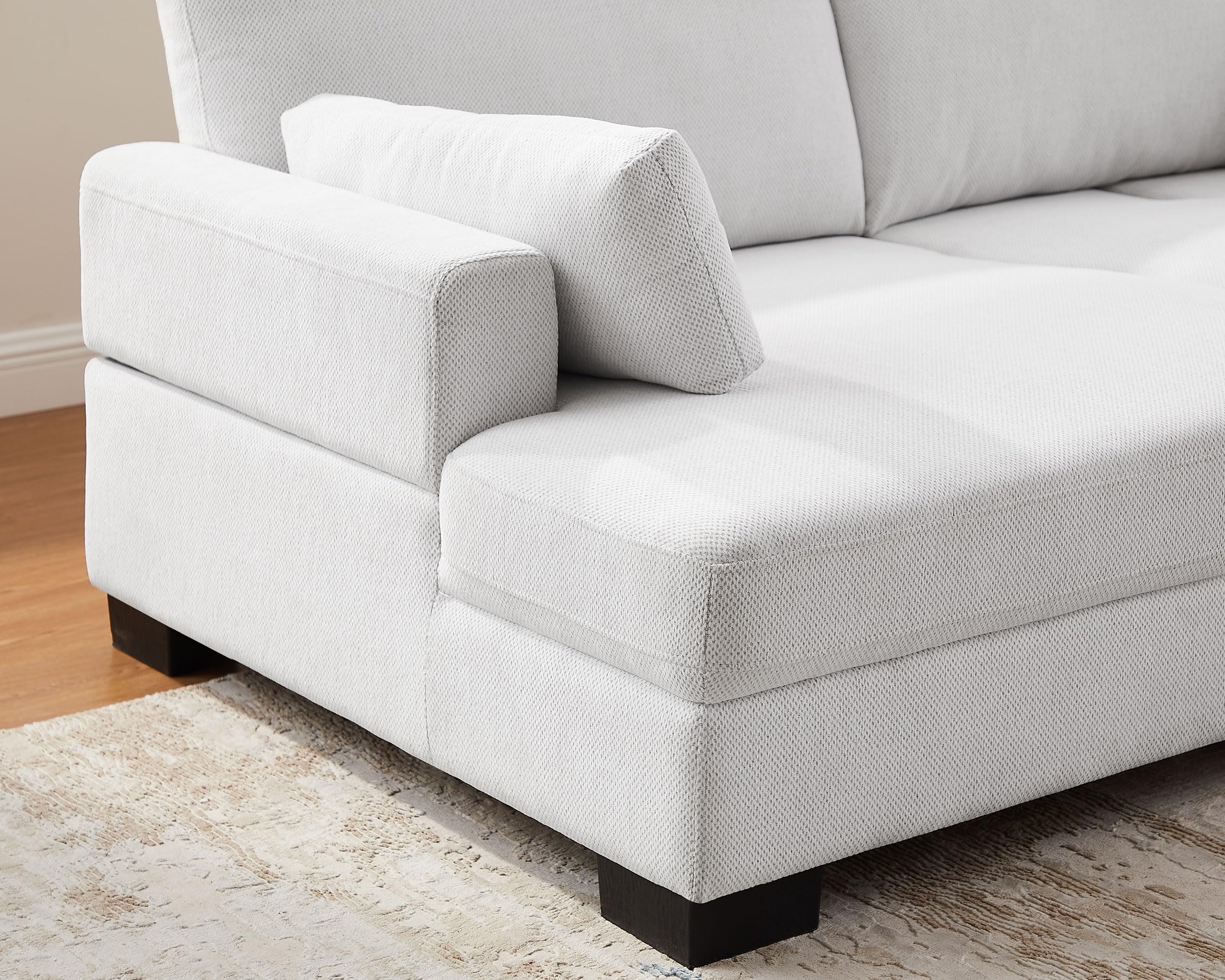 VANOMi Multifunctional Loveseat Sofa, Easily Converts from Sofa Couch to Sofa Bed, Comfortable Thick Seat Cushion, Suitable for Both Living Rooms and Apartments, Beige