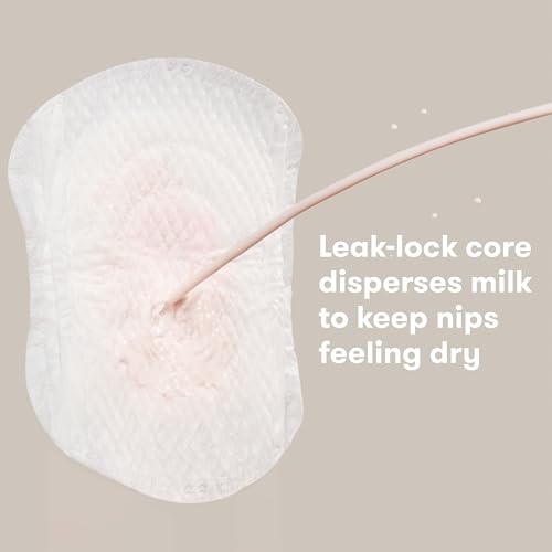 Frida Mom All-Day Dry Disposable Nursing Pads - Soft and Ultra-Absorbent Breast Pads, Breastfeeding Essentials for Moms, 60 Count