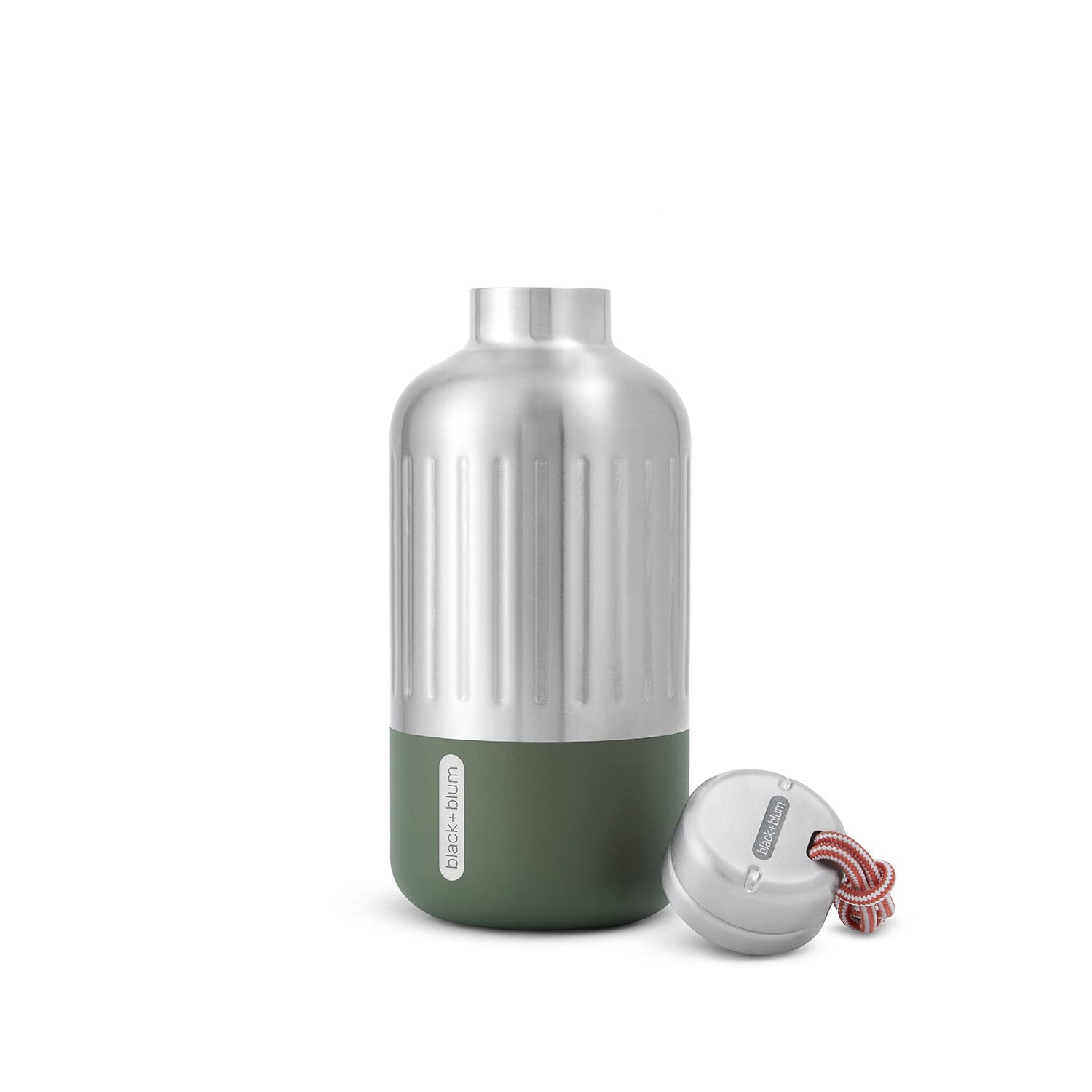 black+blum Explorer Insulated Flask, Small, Olive, 650 ml