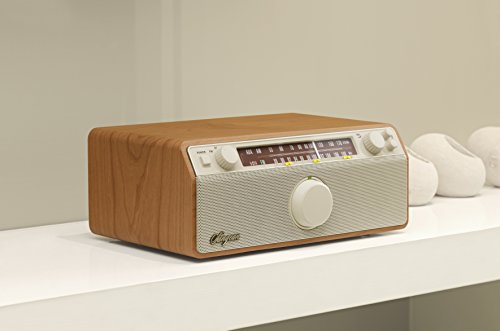 Sangean WR-12 AM/FM/Aux-in Stereo Analog Wooden Cabinet Radio (Walnut)