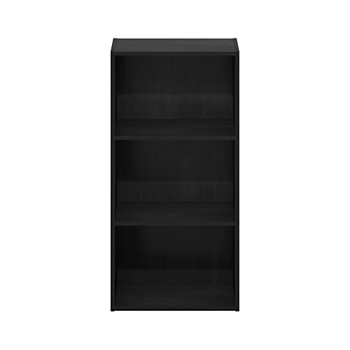Furinno Luder 3-Tier Open Shelf Bookcase, Blackwood