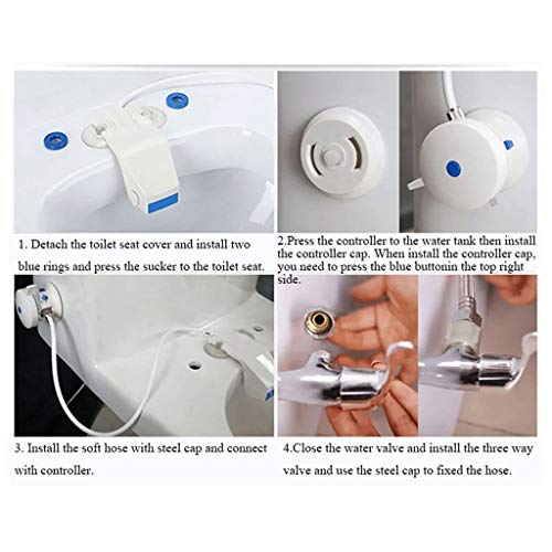 Bathroom for Smart-Toilet for Seat-Bidet Sprayer-Kit Mechanical Ass Flusher-DIY Intelligent Toilet Flushing-Sanitary