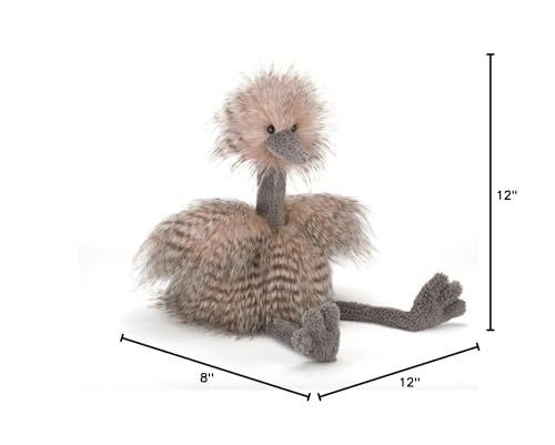 Jellycat Mad Pet Odette Ostrich Stuffed Animal, 17 inches | Bird Plush Toy | Classic Children's Gift