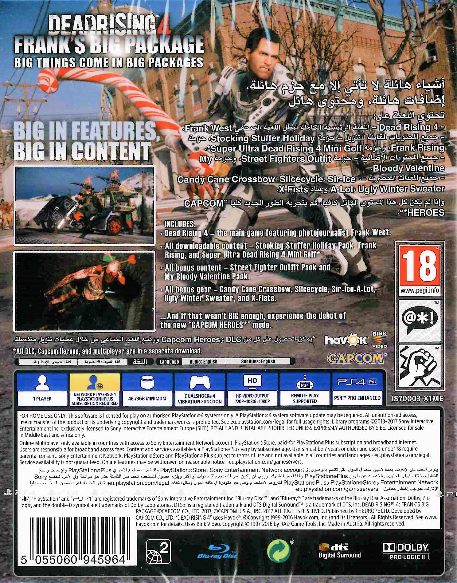 Dead Rising 4 Franks Big Package (Playstation 4) (PS4)