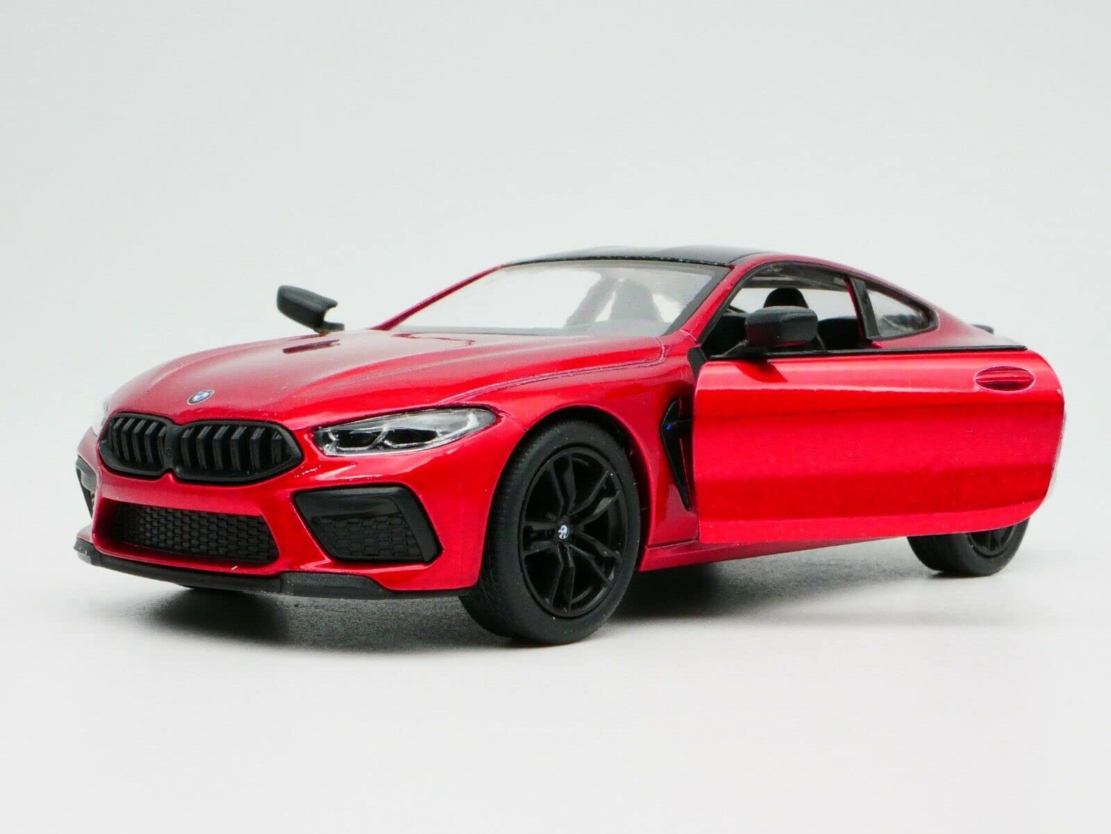 KiNSMART BMW M8 Competition Coupe Red 5" 1:36 Scale Die Cast Metal Model Toy Car w/Pullback Action