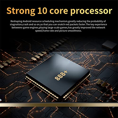 ciciglow 6.1 Inch Mobile Phone, I14 Promax Smartphone, 4GB RAM 64GB ROM, 8MP+16MP Camera, MT6889 Ten Cores, 7000mAh, Support Face ID, WiFi, FM, GPS (Black)