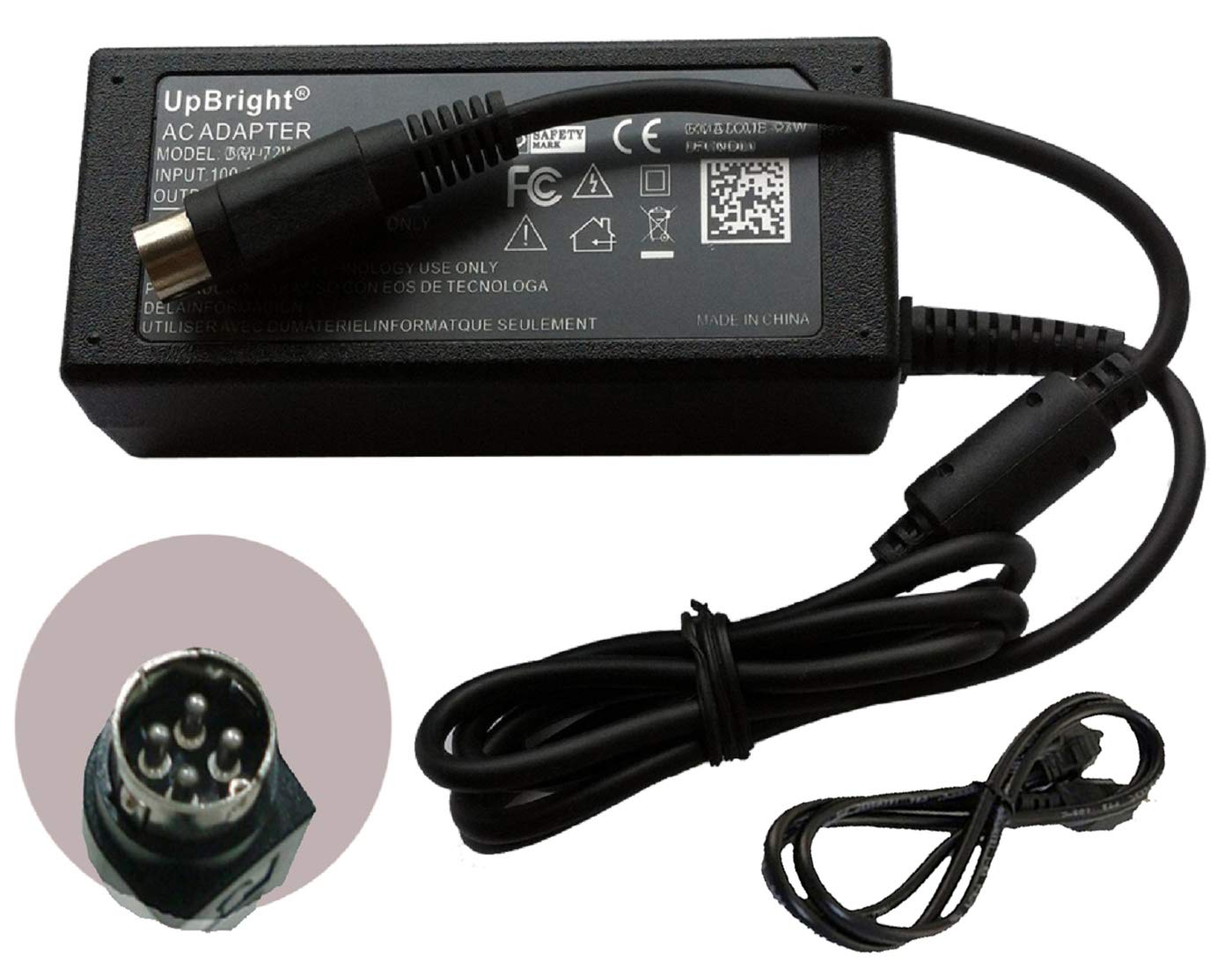 UPBRIGHT 4-Pin DIN AC/DC Adapter for G-Tech G-RAID2 1000GB USB Firewire400/800 GR2T 35/1TB Hard Disk Drive HDD HD 12V /3A +5V /4.2A Power Supply Charger