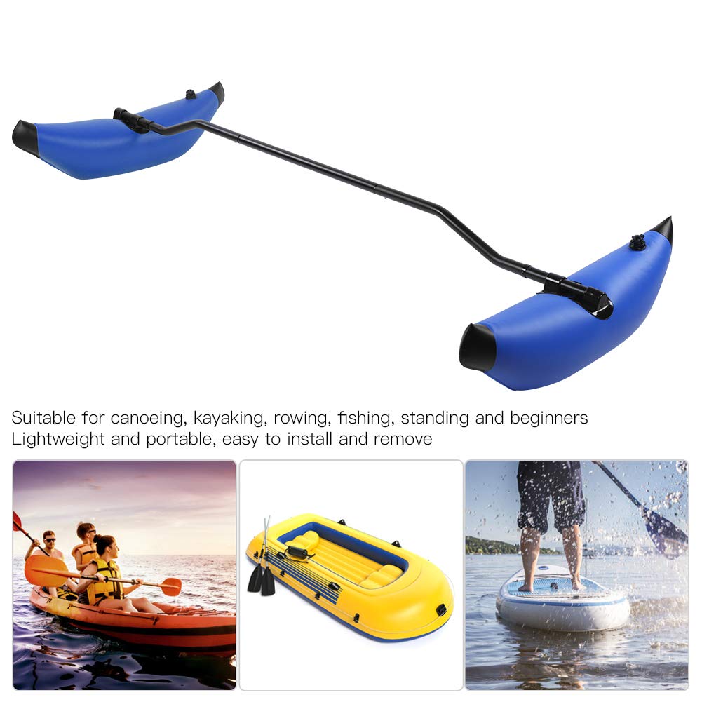 Bicaquu Portable Kayak Stabilizer, Kayak Outrigger Kit, Safe for Kayaking Fishing Beginners Canoeing(Blue)