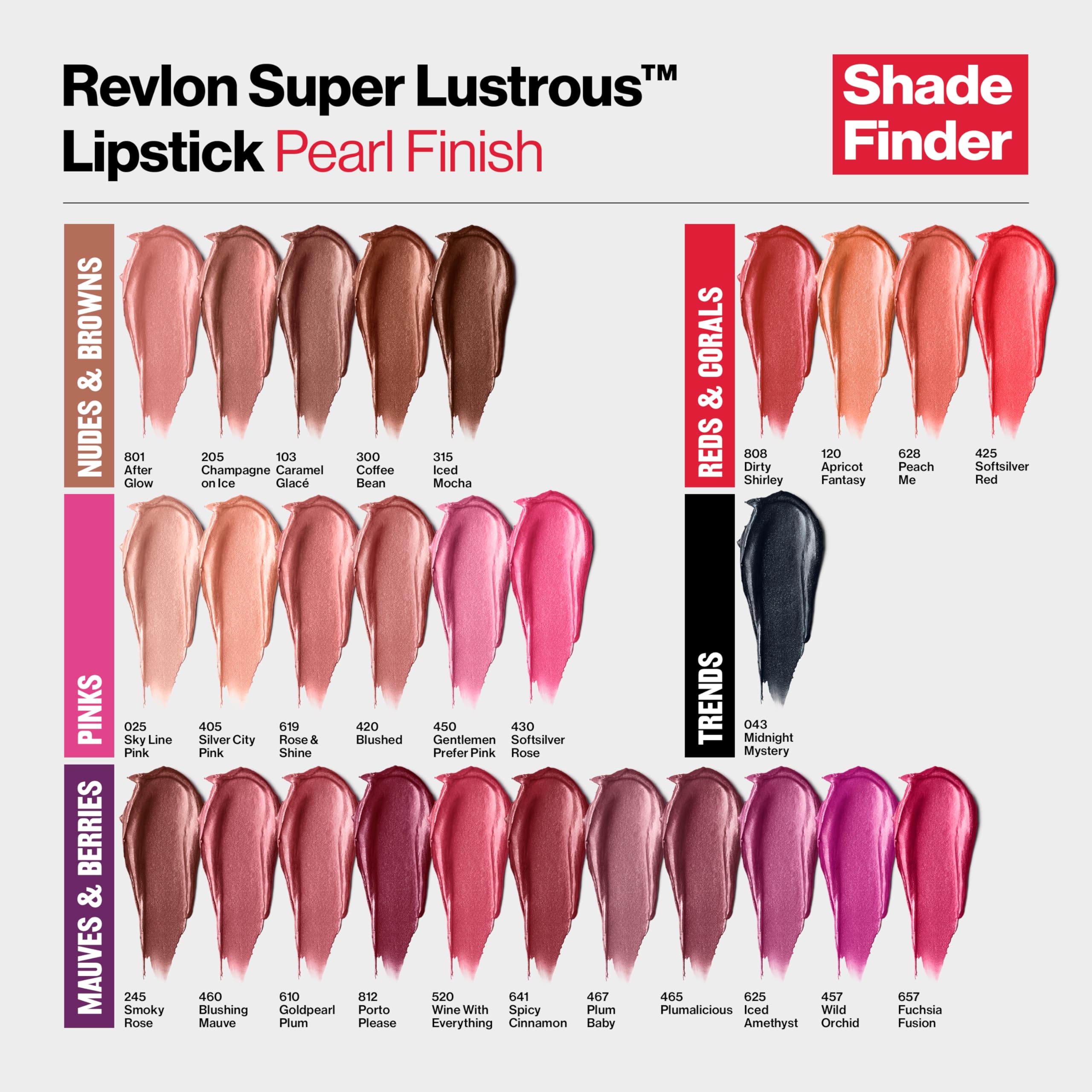 Revlon Lipstick, Super Lustrous Lipstick, Creamy Formula For Soft, Fuller-Looking Lips, Moisturized Feel in Pinks, Rosedew (407) 0.15 oz