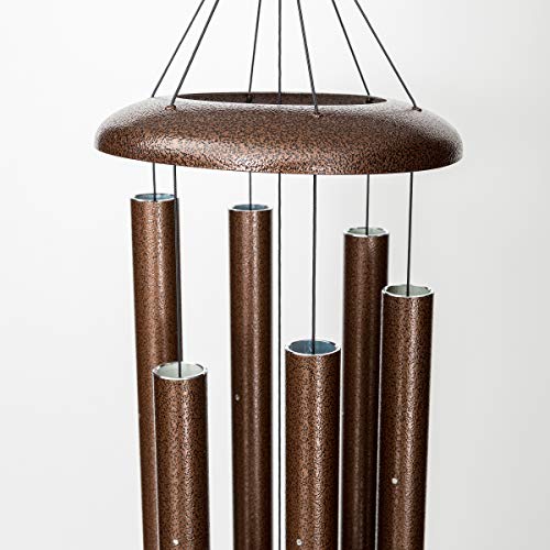 Corinthian Bells by Wind River - 44 inch Copper Vein Wind Chime for Patio, Backyard, Garden, and Outdoor décor (Aluminum Chime) Made in The USA
