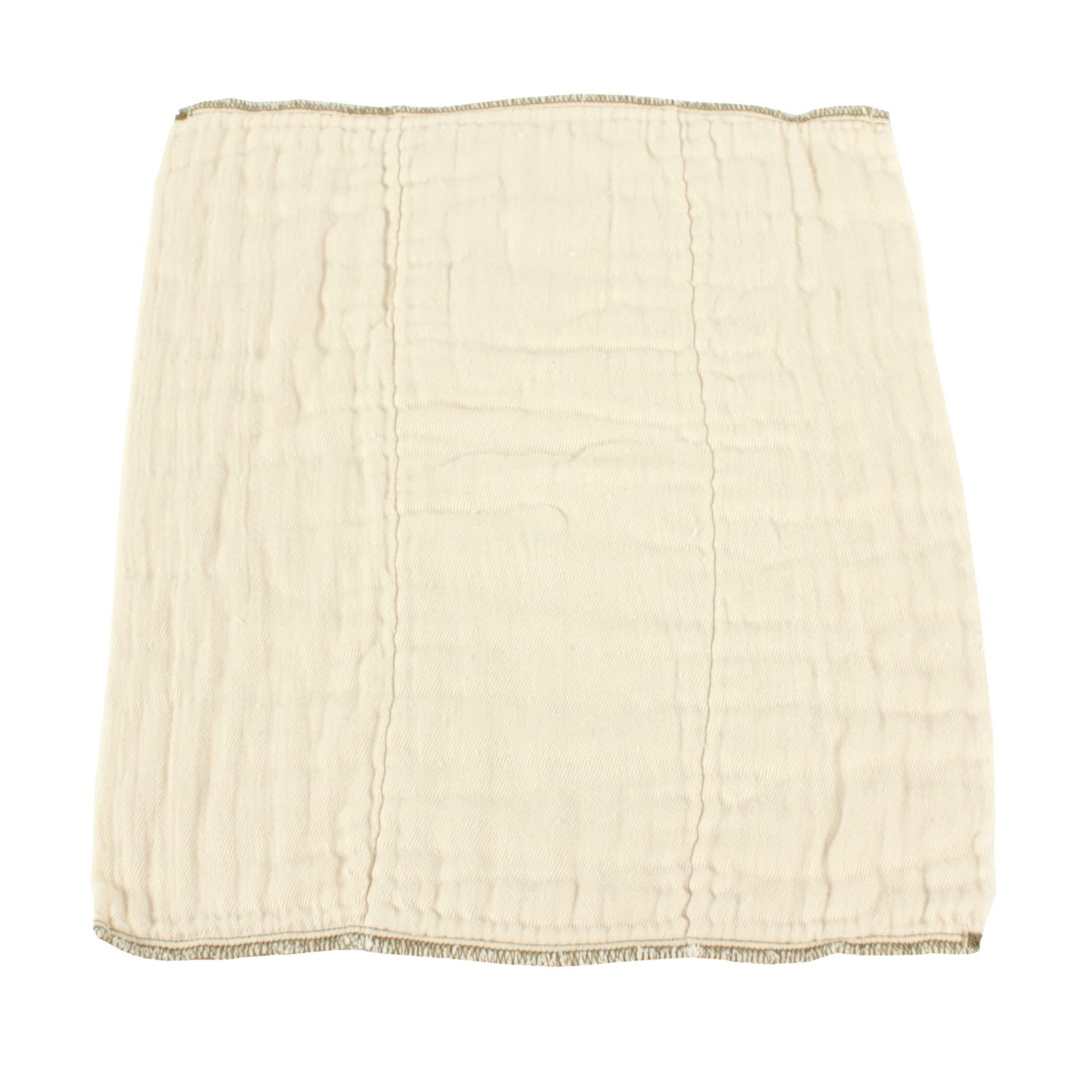 OsoCozy Better Fit Unbleached Prefold Cloth Diapers -100% Cotton, Gauze Weave, Sized for Tri Folding - Size 3 - (Toddler 4x8x4 Fits 25-45 lb.) - 1 Dozen