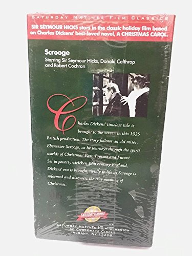SCROOGE - Sir Seymour Hicks (SATURDAY MATINESS FILM CLASSICS) VHS