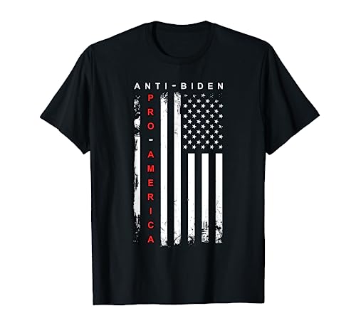 PRO AMERICA ANTI BIDEN FLAG USA IMPEACH JOE BIDEN ANTI BIDEN T-Shirt