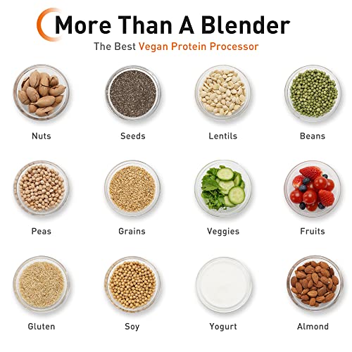 JOYOUNG Blender Fully Automatic, Soy Milk Maker, Glass Blender Cold and Hot with 8 Presets, Self-cleaning Blenders for Kitchen, Soup Maker, Almond Milk, Oat Milk, Shakes and Smoothies, Soy Milk. (Brown)