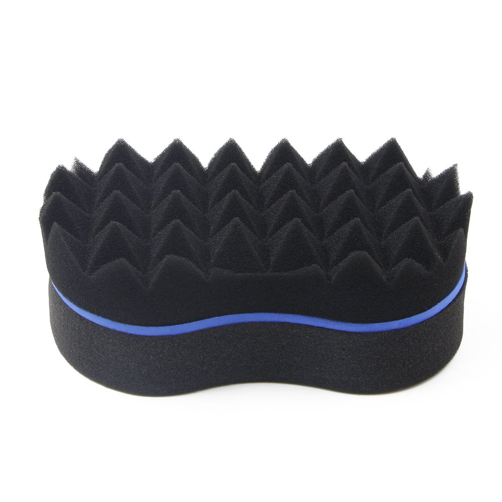 RioRand Hair Sponge Magic Barber Twist Curl Brush Sponge Dreads Locking Afro Coil Comb(Blue 4.5 Inch (Pack of 1)