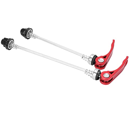 Bicycle Hub Quick Release Lever, Easy to Install Quick Release Skewer 145mm 185mm for Road Bikes for Mountain Bikes(red)
