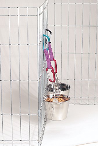 Pro Select Stainless Steel Pet Pail, 1-Quart Size β Heavy Duty Flat Sided Pail Great for Providing Water in Pet Kennels