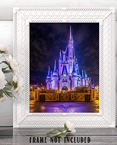 Cinderella's Castle - 11x14 Unframed Art Print - Great Home and Nursery Walt Disney World Wall Art Magic Kingdom Room Decor or Gift Under $15 for WDW Fans