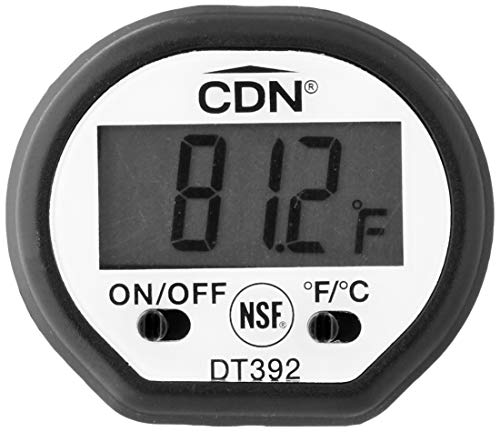 CDN ProAccurate® Digital Thermometer with Protective Sheath, 5" Stem with Thin Tip Probe, White Display (DT392)