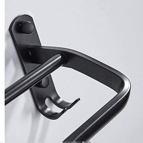 DFHBFG Kitchen Hanging Rack Suction Pad, Reusable, Easy to Install, Easy-Cleaning, Perfect for Bathroom and Kitchen (Black)