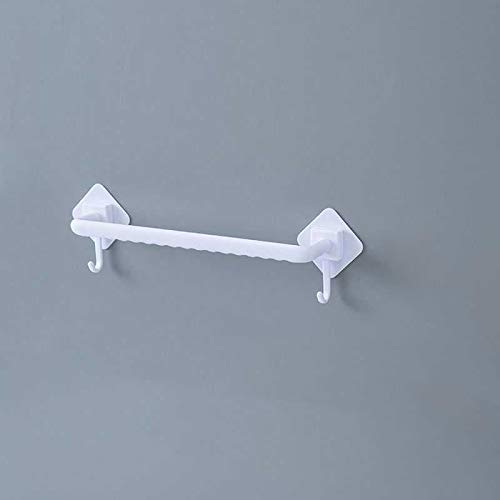 DFHBFG Towel Rack Kitchen Bathroom Towel Rack Suction Cup Toilet Single Rod Hanging Towel Bar Bath Towel Bathroom Shelf (Color : E)