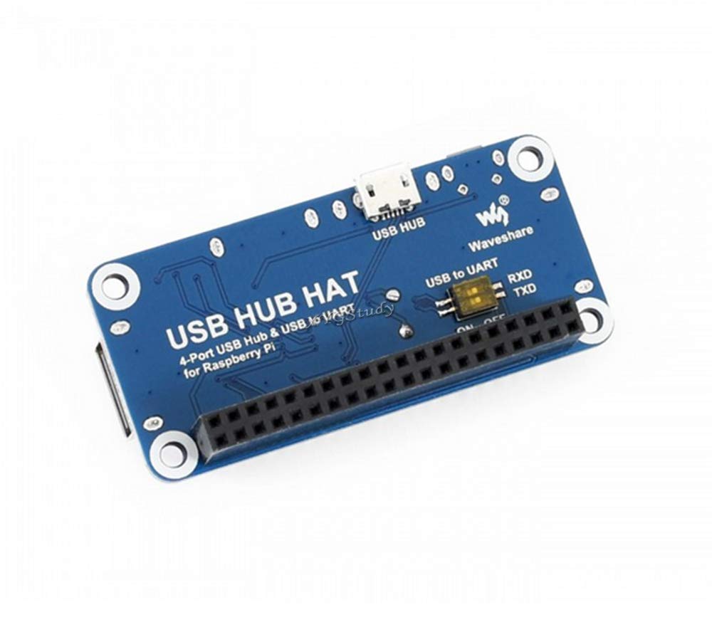 USB to UART Onboard 4 Port USB HUB HAT for Raspberry Pi Zero/Zero W WH@XYGStudy