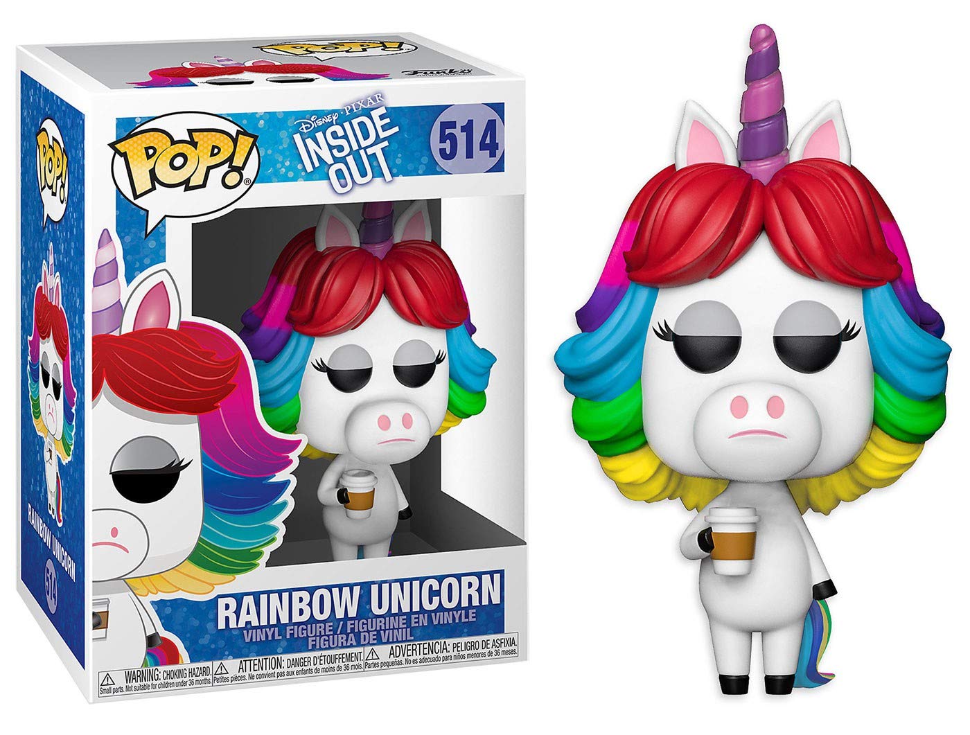 Funko Pop Disney Pixar Inside Out Rainbow Unicorn Exclusive Vinyl Figure