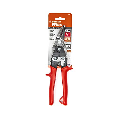 Crescent Wiss 9-3/4" MetalMasterĀ® Compound Action Straight and Left Aviation Snips - M1R