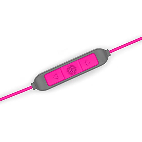 JLab JBuds Pro Wireless Signature Earbuds, Graphite/Pink, Titanium 10mm Drivers, 10-Hour Battery Life, Music Controls, Noise Isolation, Bluetooth 4.1 Extra Gel Tips and Cush Fins