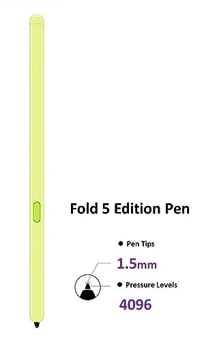 Galaxy Z Fold 5 S Pen Fold Edition Stylus Pen, Slim 1.5mm Pen Tip, 4,096 Pressure Levels for Samsung Galaxy Z Fold 5 Phones Only (Green)