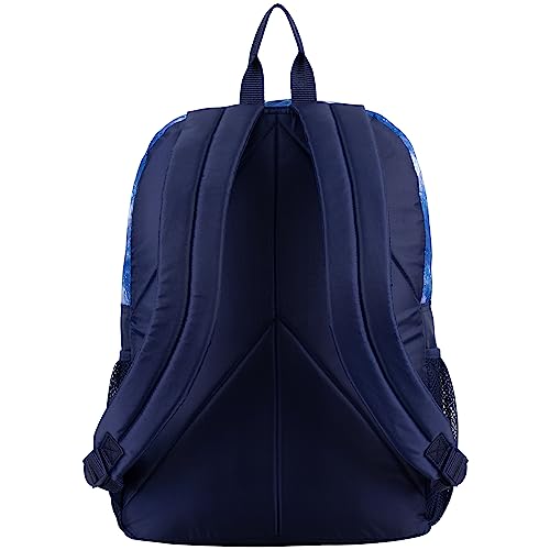 FUEL Backpack with Lunch Box Combo β 18β Two Compartment Water Resistant Durable Adjustable Straps with Side Water Bottle Pockets 2 in 1 Set - Light Blue Galaxy