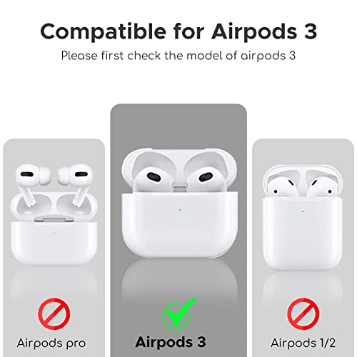 CRETANBULL Genuine Leather Airpods 3 Case β Airpods 3rd Generation Case Compatible with Magsafe & Supports Wireless Charging β Pop Out Your Airpods with Ease (Onyx)