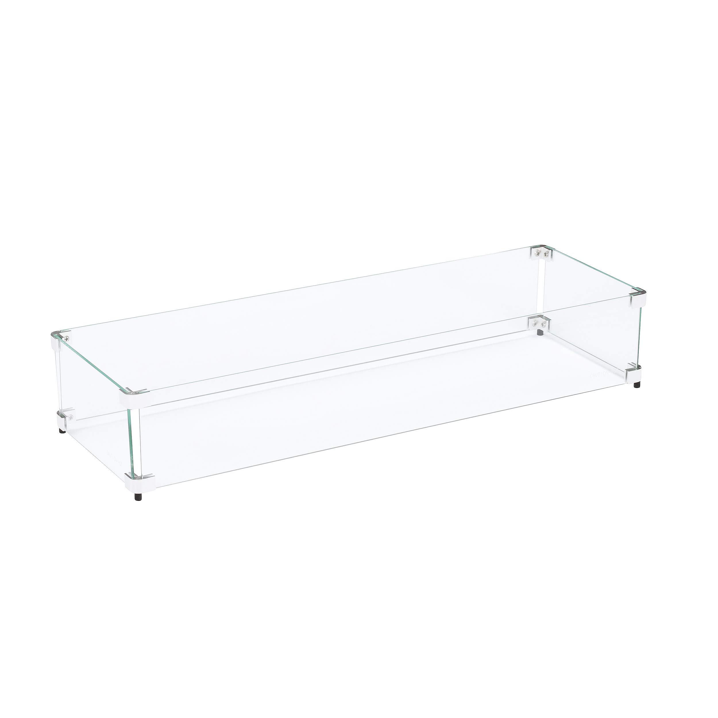 Celestial Fire Glass 30" x 6" Drop-in Burner Pan and Glass Flame Guard Bundle